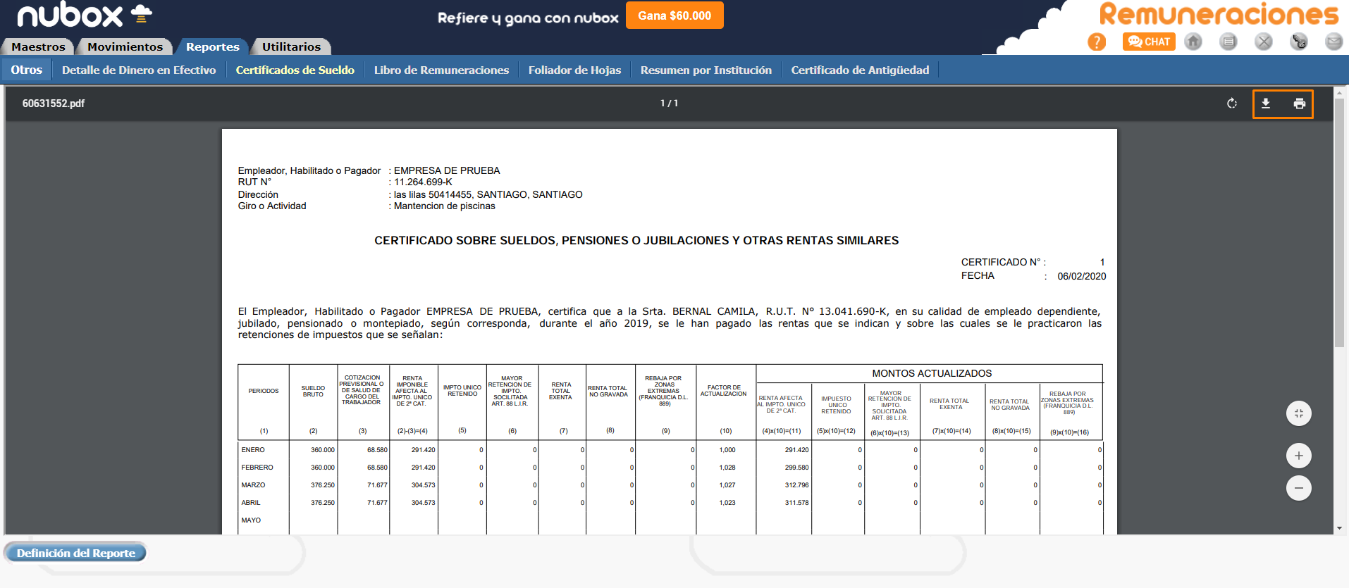 ¿Cómo emitir documentos jurídicos desde Remuneraciones Nubox?